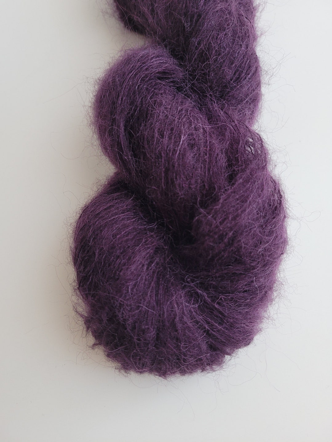 Plum Color Mohair kid Mohair Wool Yarn super Soft Kid Mohair - Etsy UK