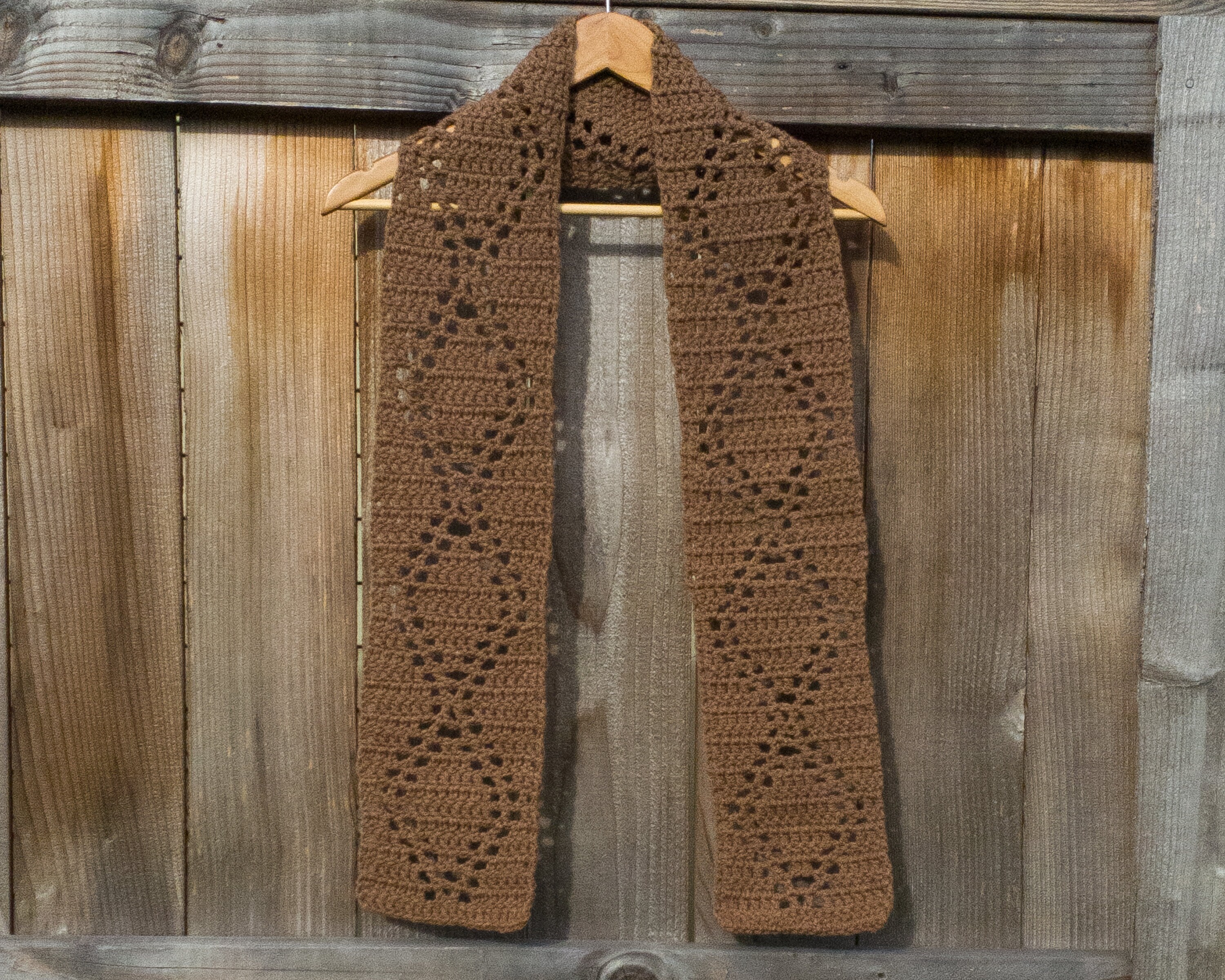 Diamond Scarf Crochet Pattern and Project Tracker, Do It Yourself ...