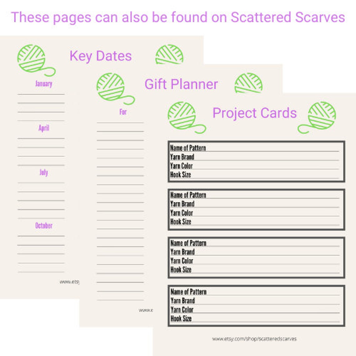 Stitch Counter Printable Planner Printable Project - Etsy