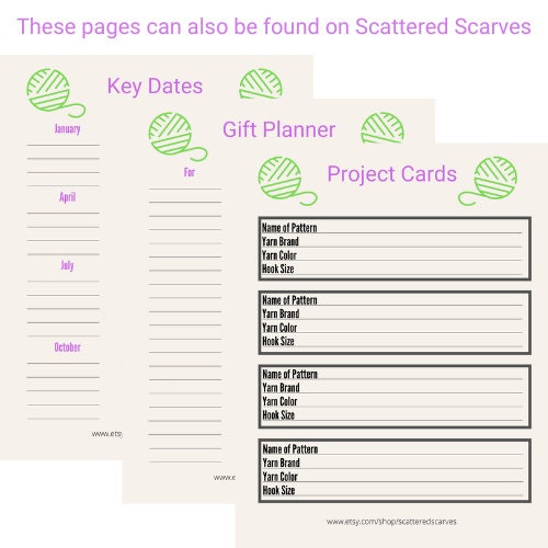 Stitch Counter Printable Planner Printable Project - Etsy