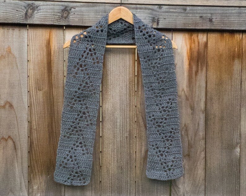 Snazzy Vine Scarf Filet Crochet Pattern and Project Tracker, Do It ...
