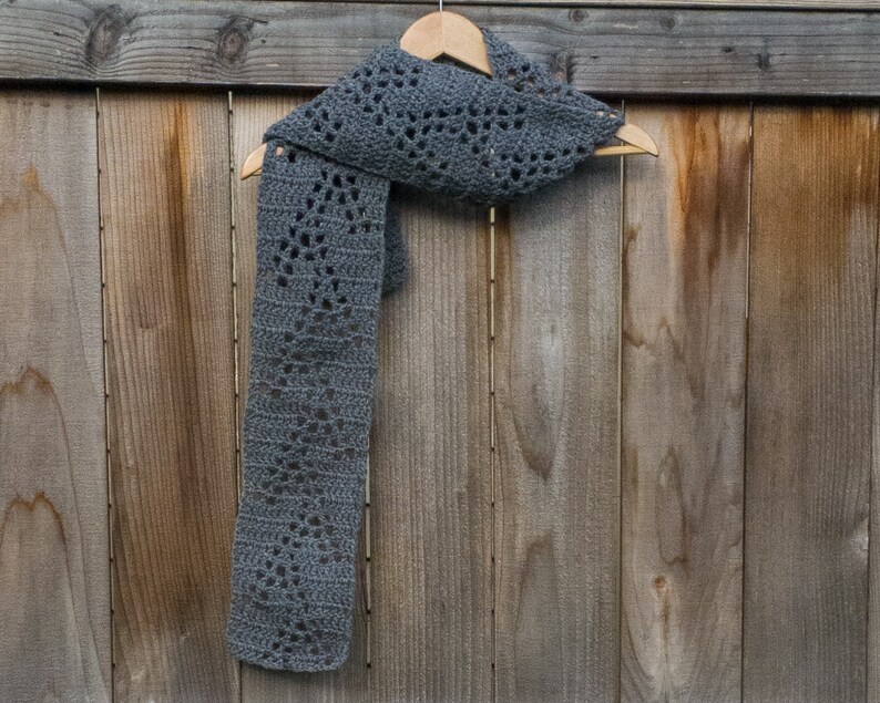 Snazzy Vine Scarf Filet Crochet Pattern and Project Tracker, Do It ...