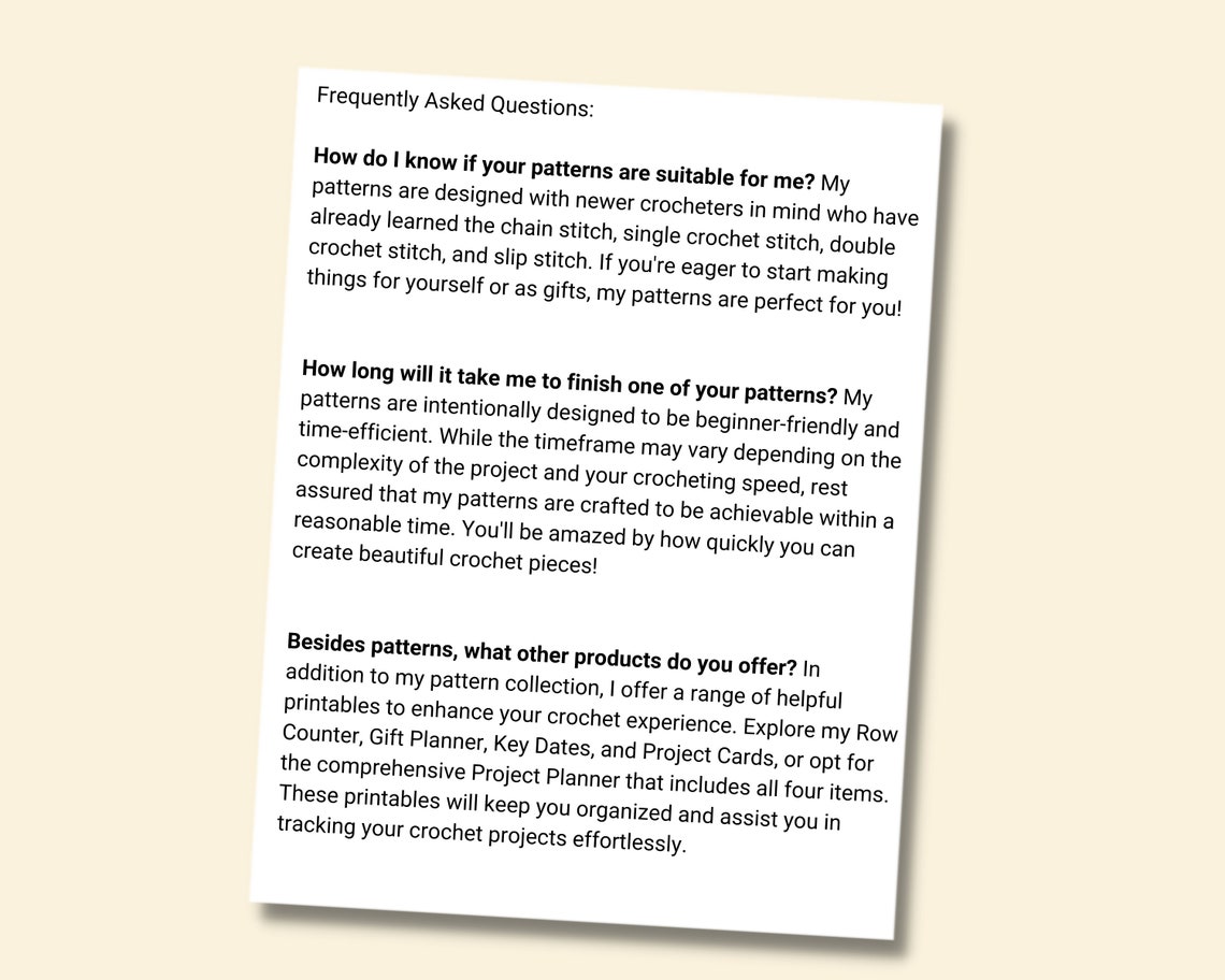 Crochet Labels Project Management Project Planner Craft - Etsy