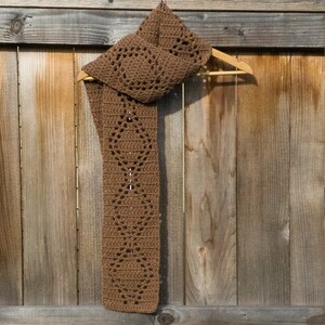 Diamond Scarf Crochet Pattern and Project Tracker, Do It Yourself ...