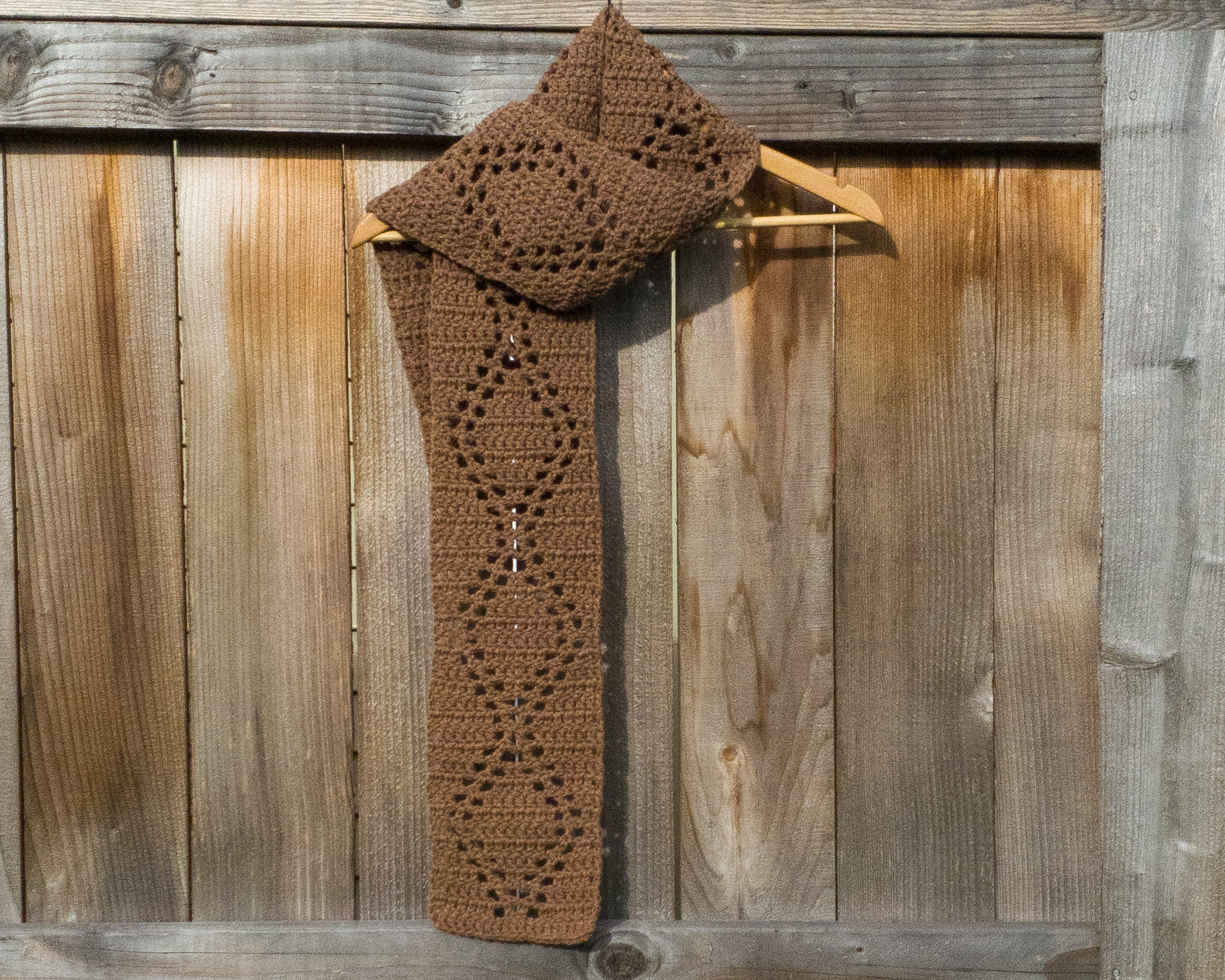 Diamond Scarf Crochet Pattern and Project Tracker, Do It Yourself ...