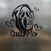 Spooky Ghostface Vinyl Sticker for Halloween Decor - Etsy