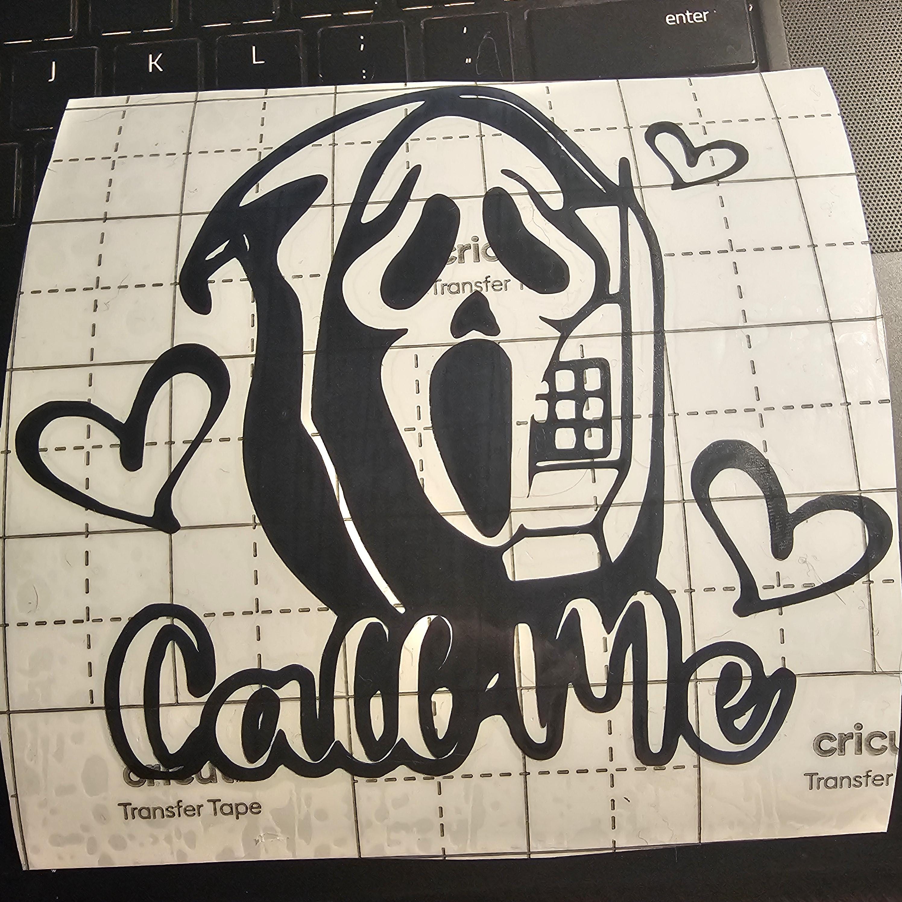 Spooky Ghostface Vinyl Sticker for Halloween Decor - Etsy