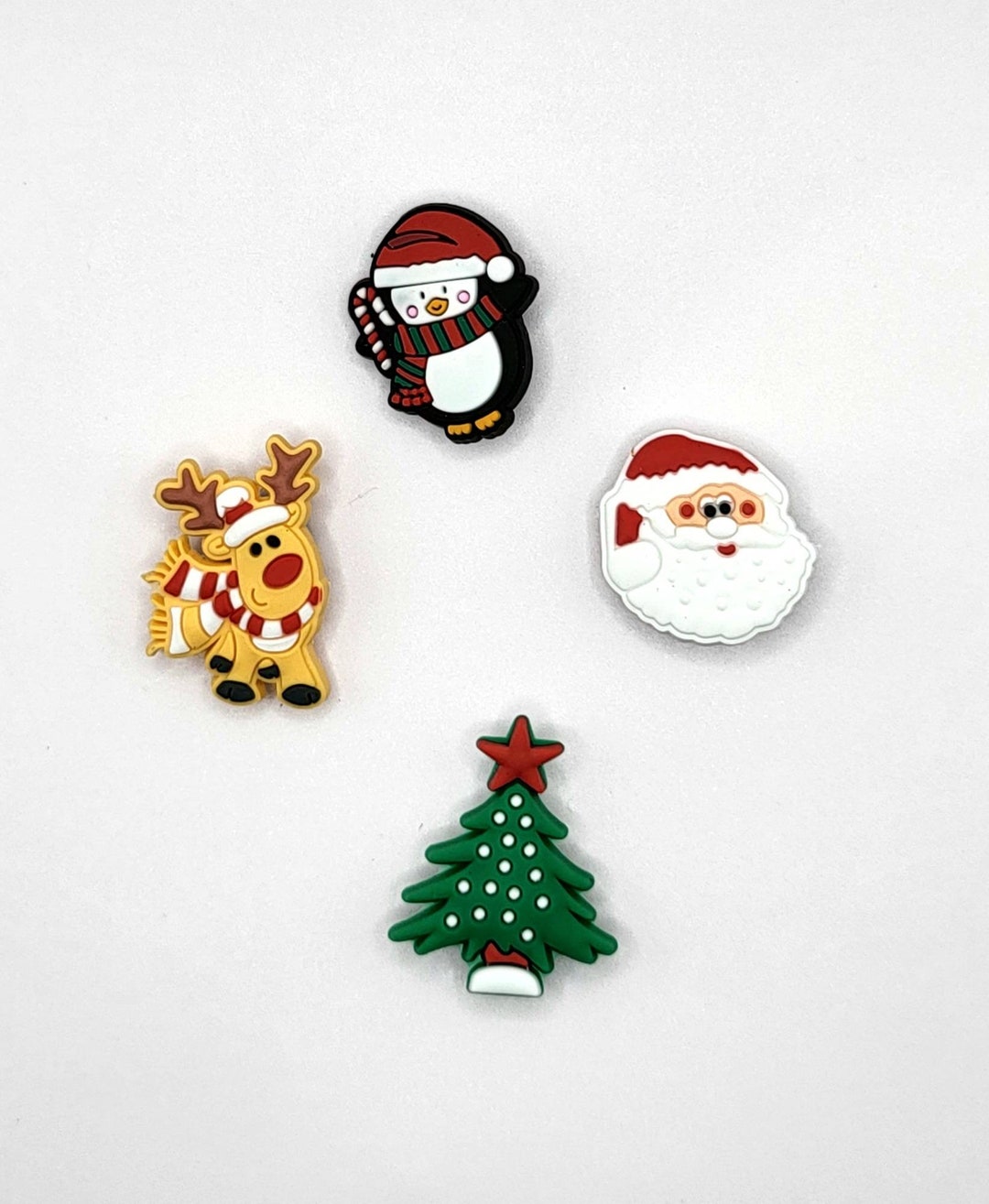 Santa and Friends Croc Charms set of 4 - Etsy