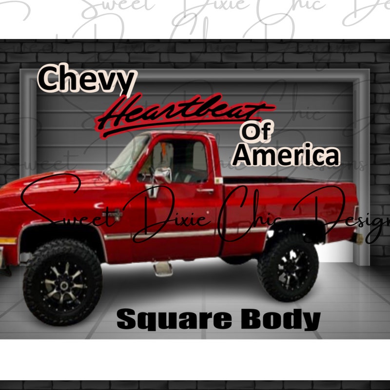Square Body Chevy Truck Svg - Etsy