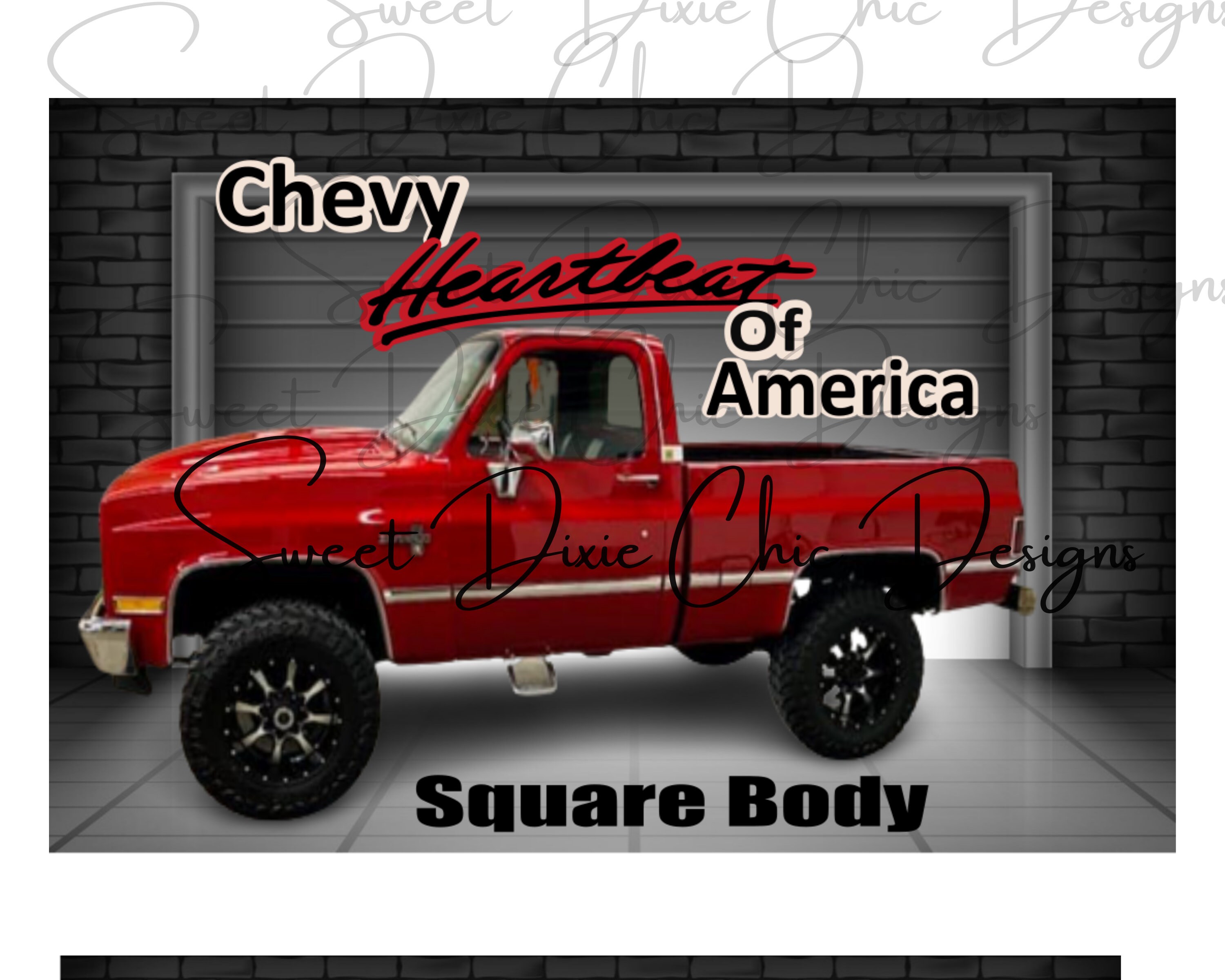 80s Chevy Truck Drawing