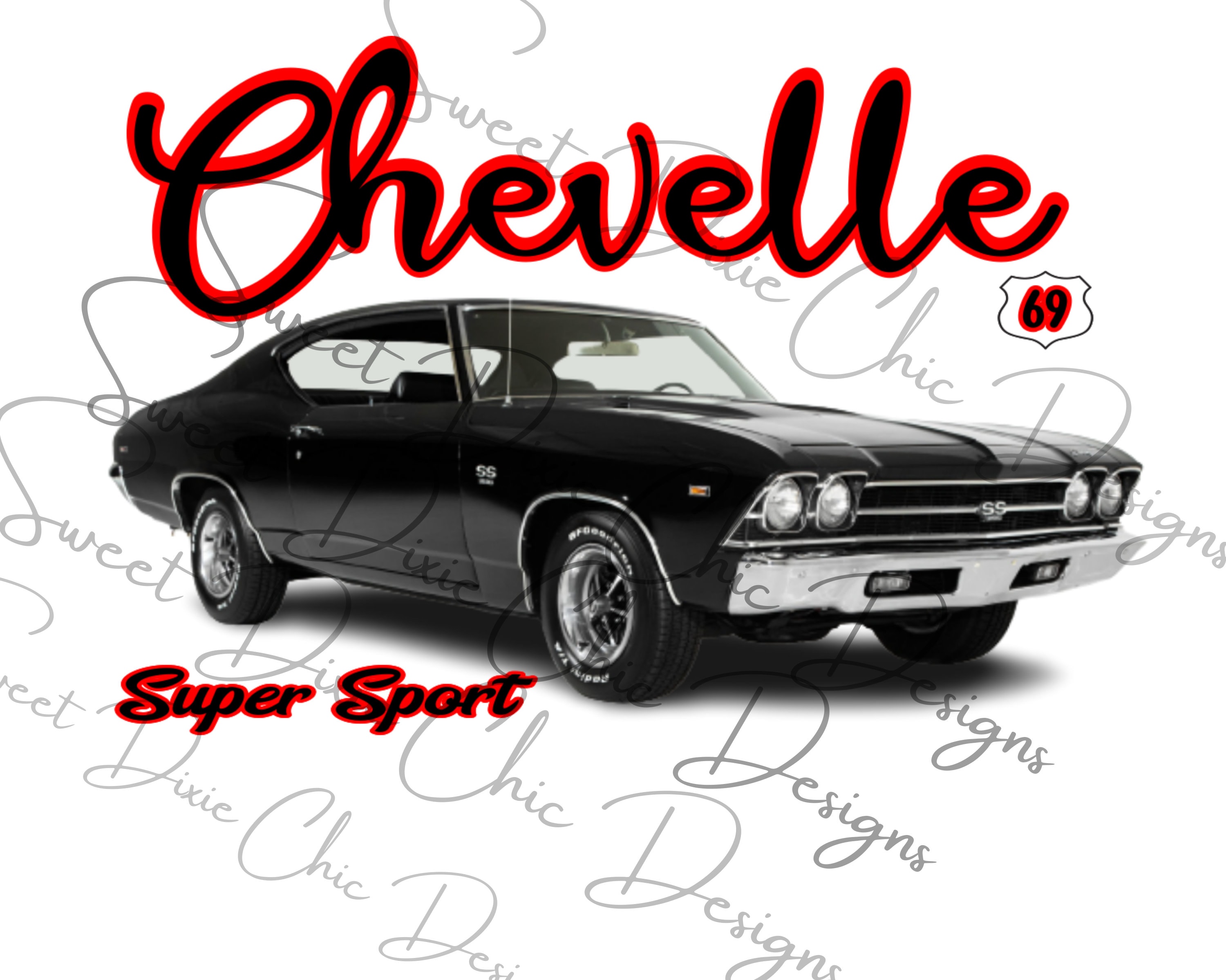 1969 Chevy Chevelle SS Png - Etsy