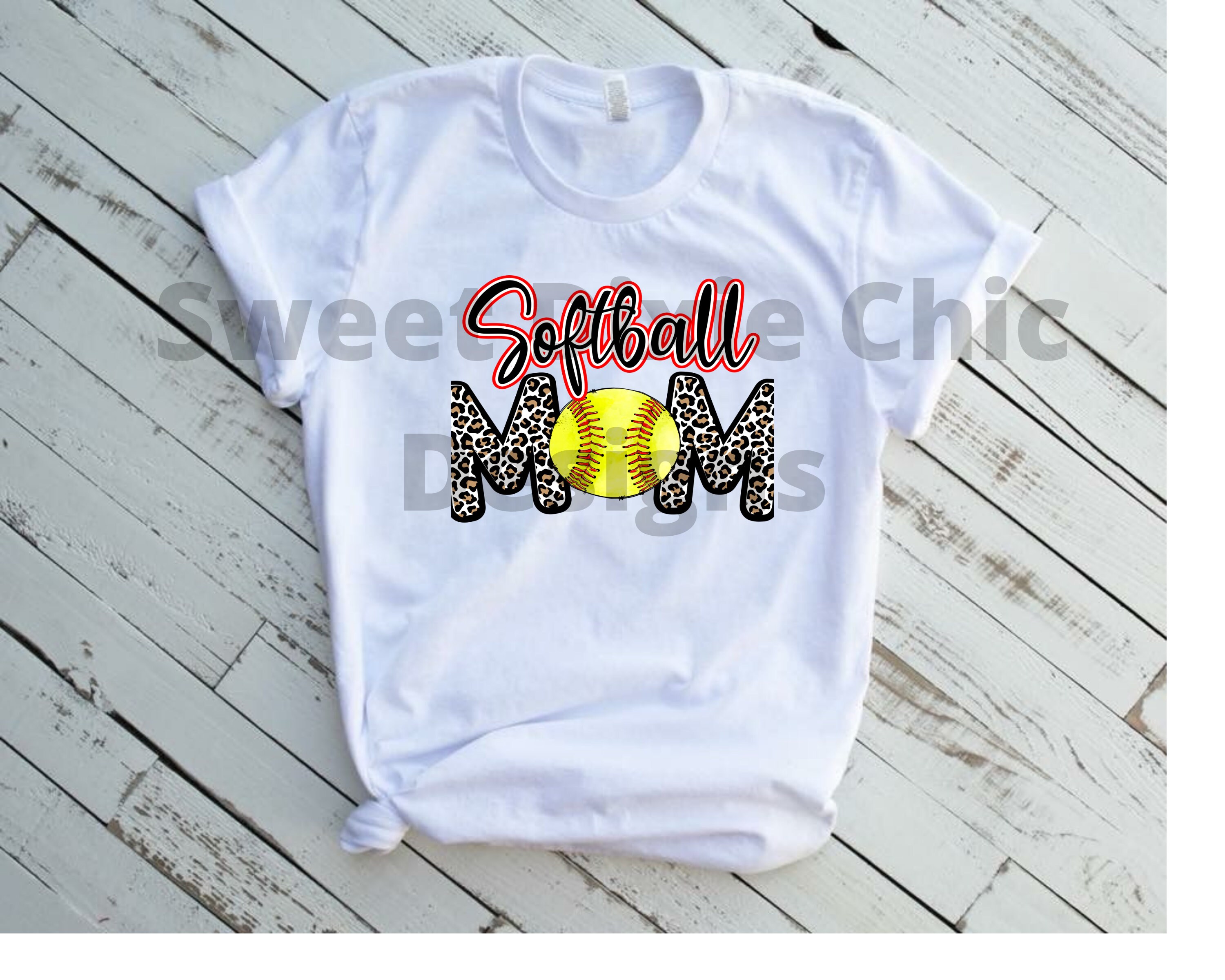 Leopard Softball Mom Png - Etsy