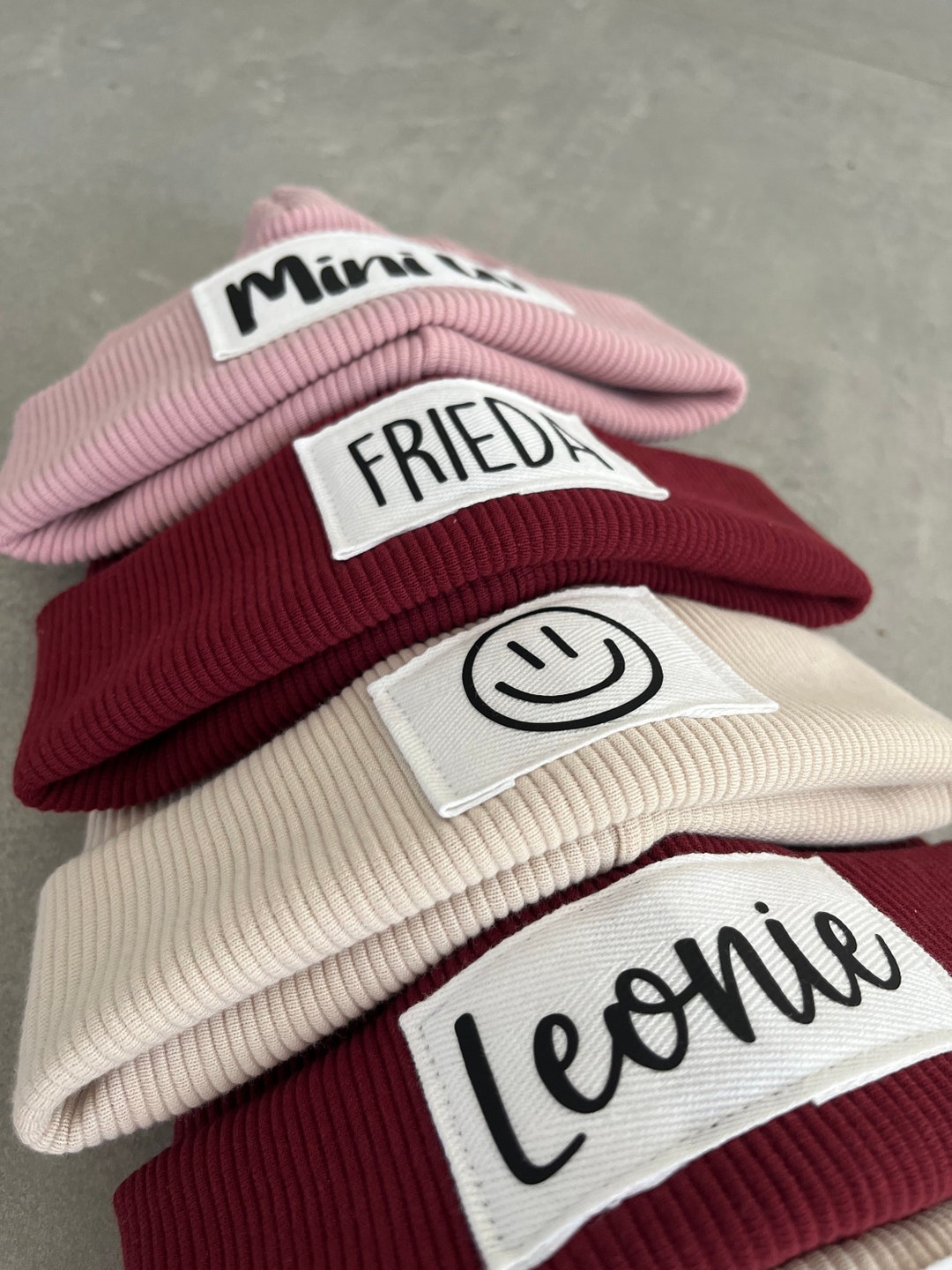 Personalisierte Patch-Mütze - Etsy.de