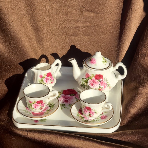 Miniature Tea Set - Etsy