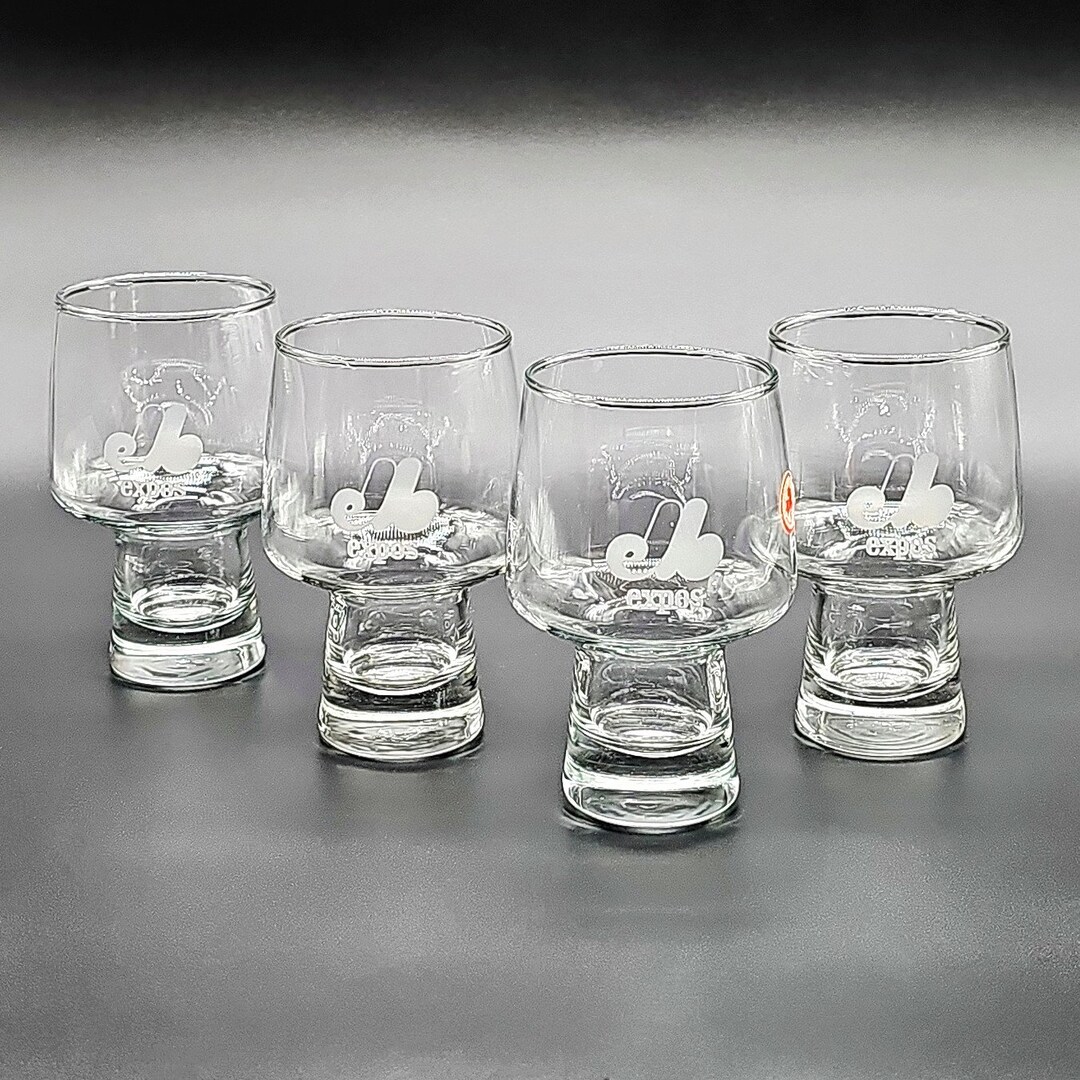 Set of 4 Vintage Montreal Expos Beer Glasses - Libbey Beer Glasses - Etsy