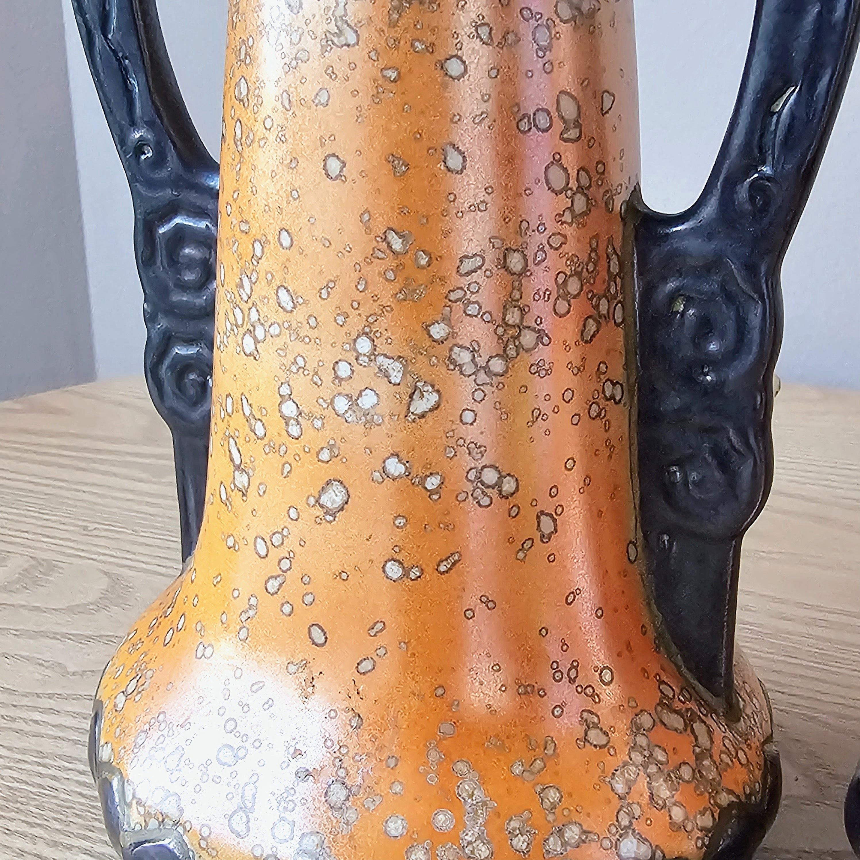 1930s Ditmar Urbach Orange Alienware Vases Set of 2 Czech - Etsy