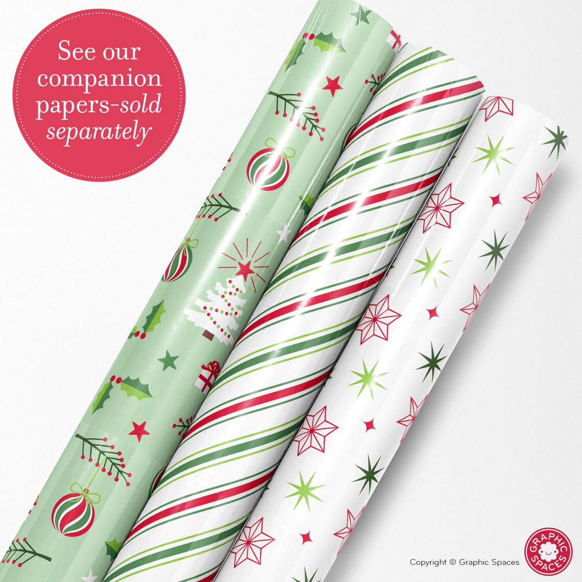 Tractor Christmas Tree Farm Wrapping Paper Personalized Name - Etsy