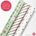 Tractor Christmas Tree Farm Wrapping Paper, Personalized Name Custom ...