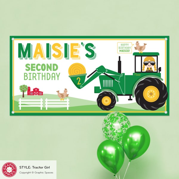 Tractor Banner - Etsy