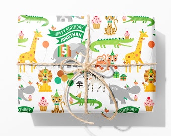 Safari Wrapping Paper - Etsy