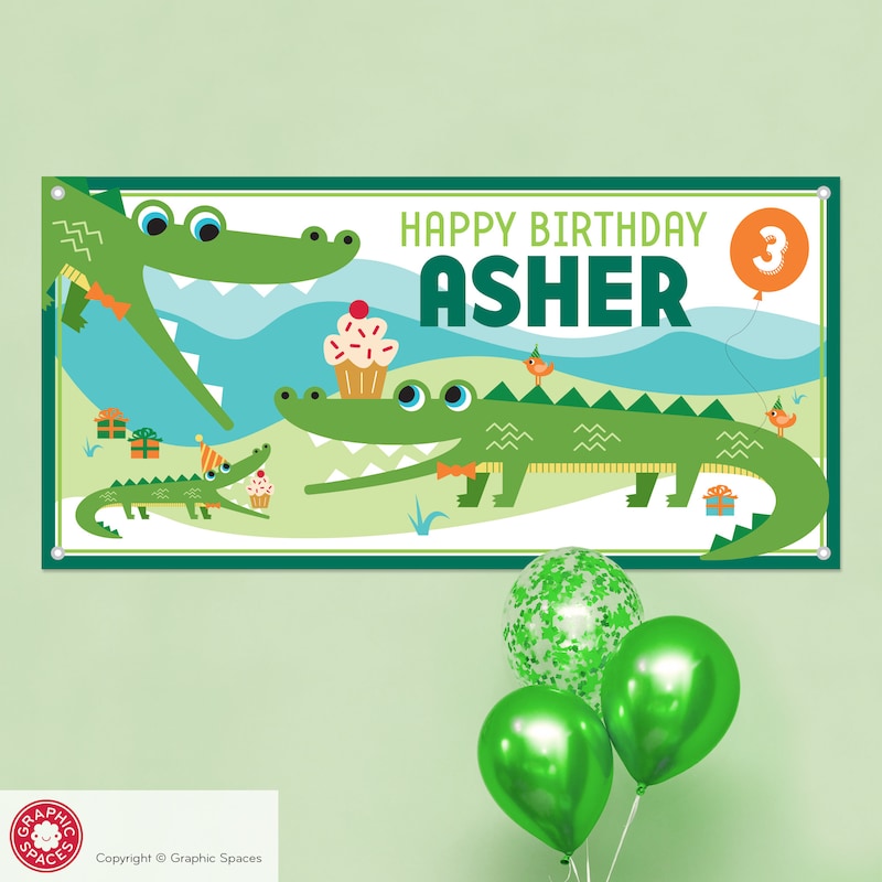 Alligator Birthday - Etsy