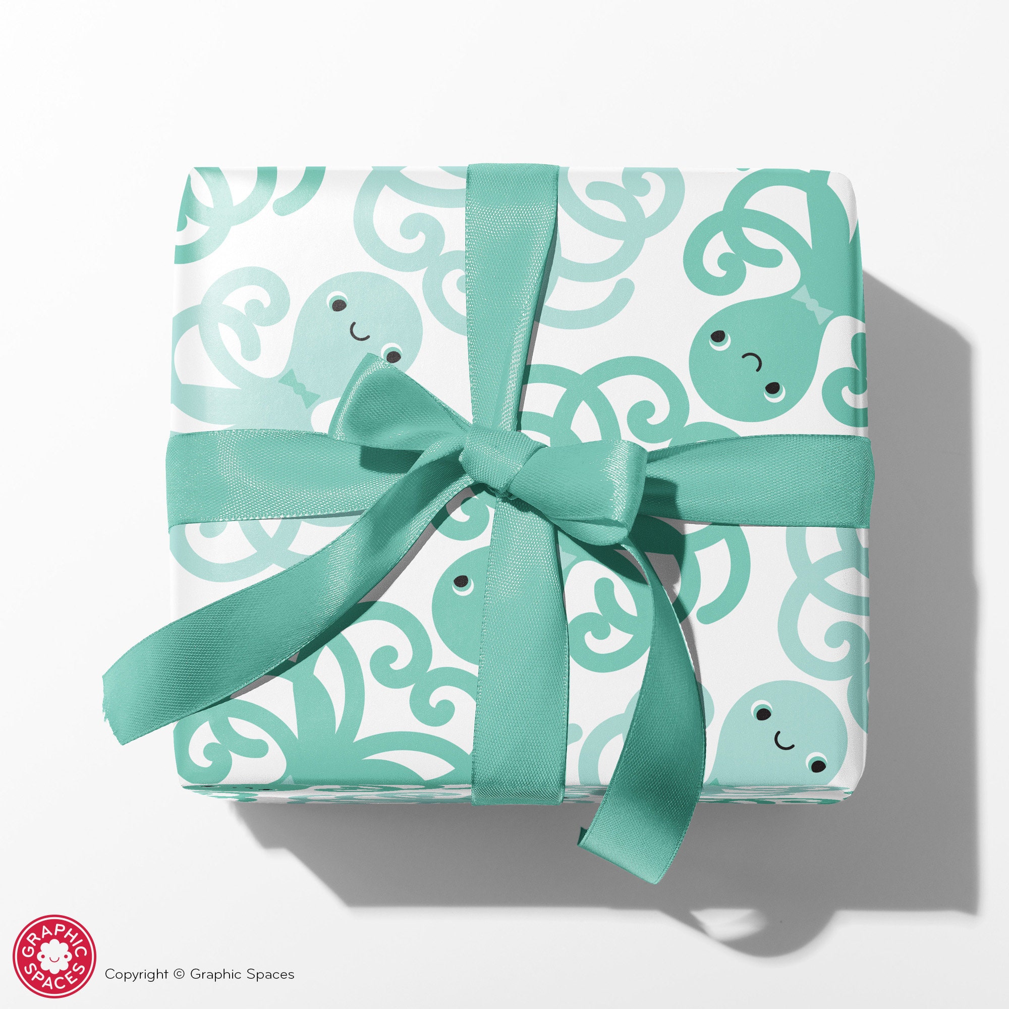 Octopus Wrapping Paper, Under the Sea, Ocean Birthday, Baby Shower ...