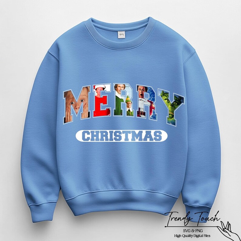 Retro Christmas Movie Characters Png, Funny Sublimation Design (digital ...