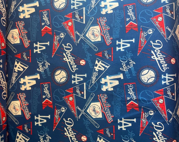 LA Dodgers MLB Fabric - Etsy