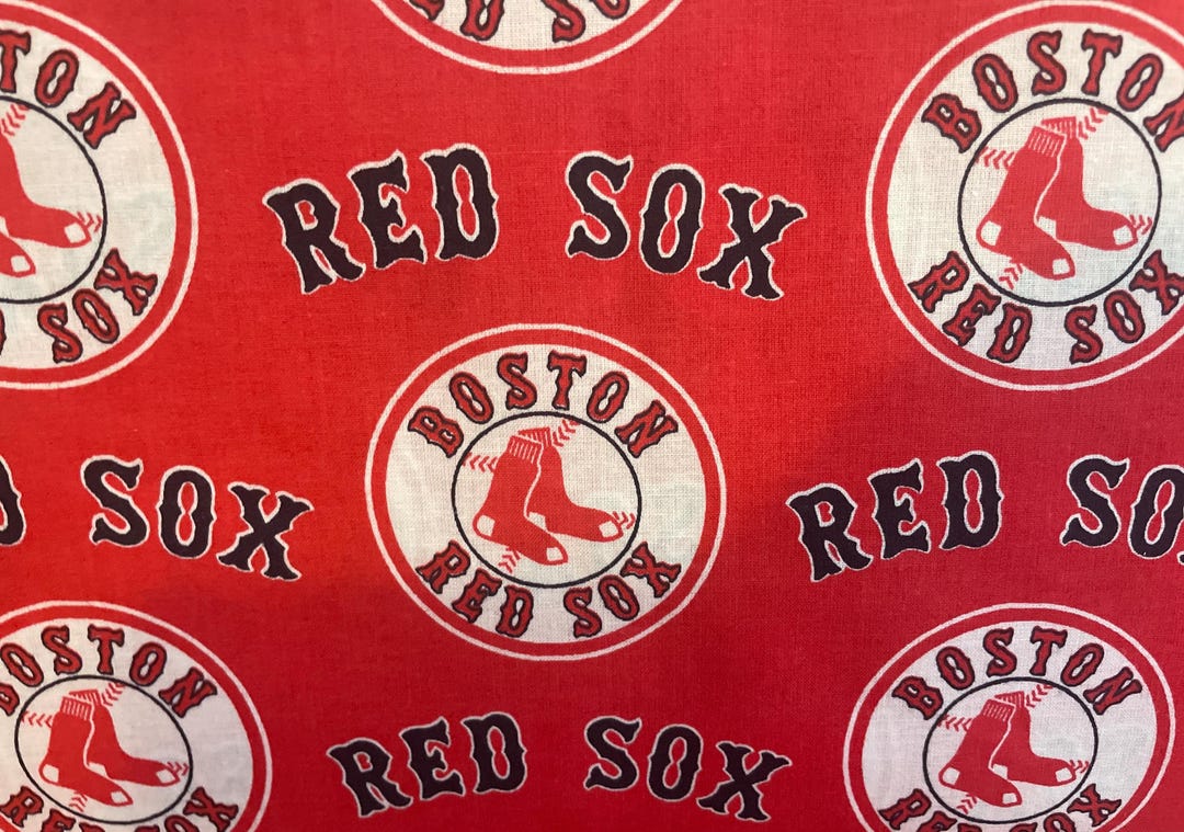 Boston Red Sox Red MLB Fabric - Etsy