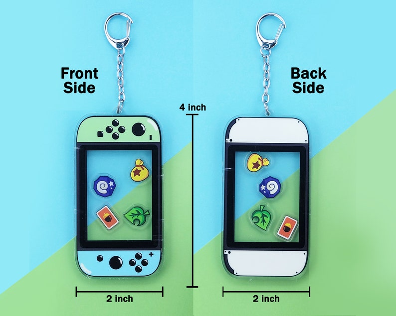 Shaker Charm Shaker Keychain Gamer Keychain Anime Charm - Etsy