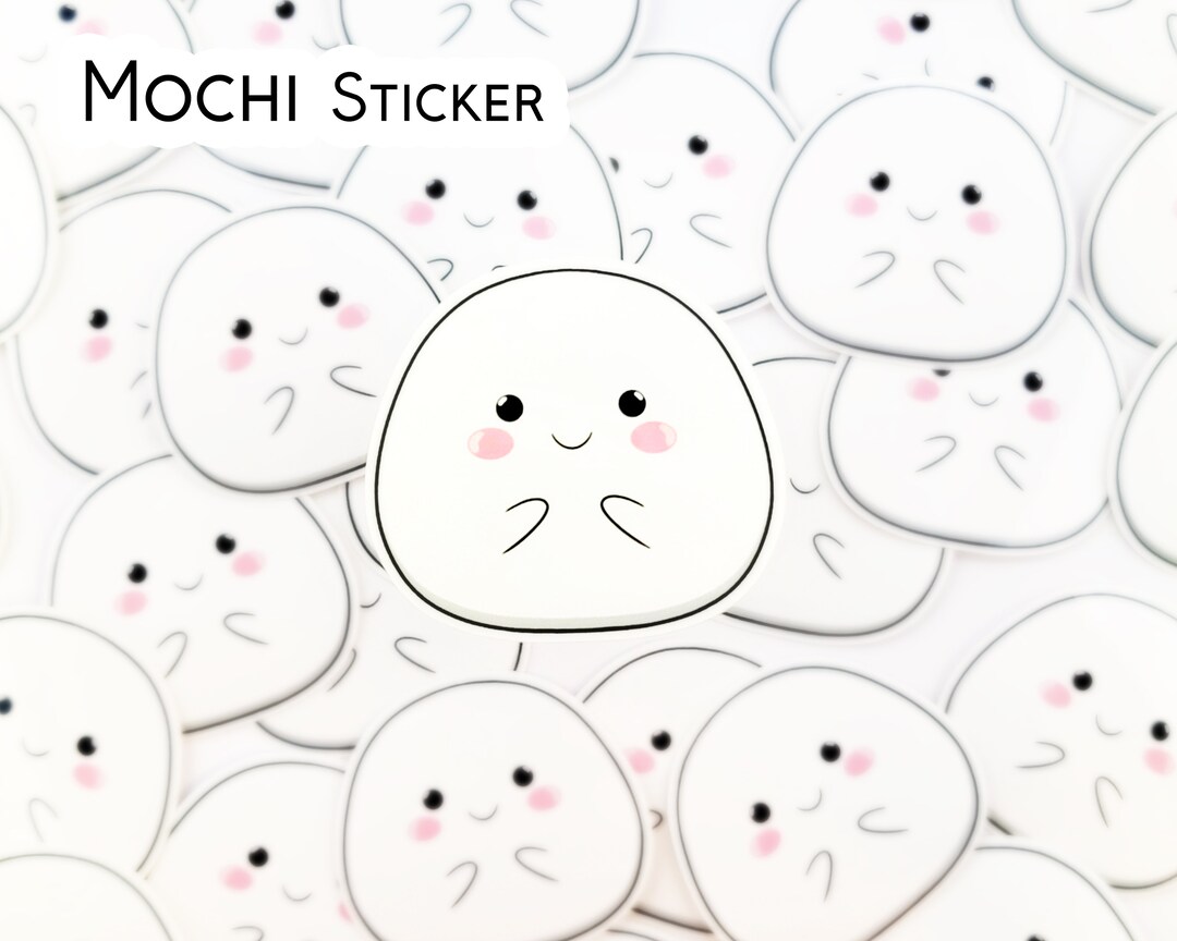 Mochi Sticker Kawaii Sticker Cute Sticker Sweets Sticker Dessert ...