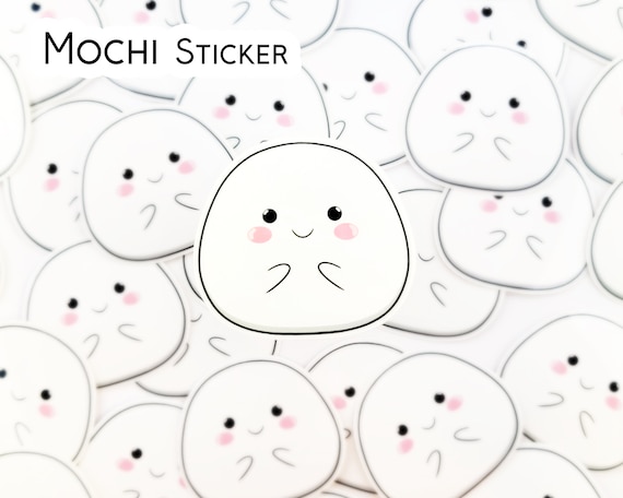 Mochi Sticker Kawaii Sticker Cute Sticker Waterproof | Etsy