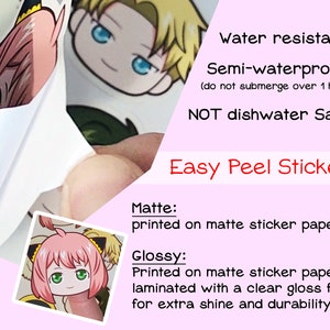 Chibi Head Sticker Pack Anime Chibi Head Stickers Anime Stickers Family ...