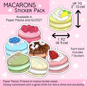 Macaron Sticker Sheet Sticker Pack French Macarons Sticker Snack ...