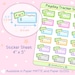 Payday Tracker Sticker Sheet Planner Sticker Paycheck Budget Planner ...
