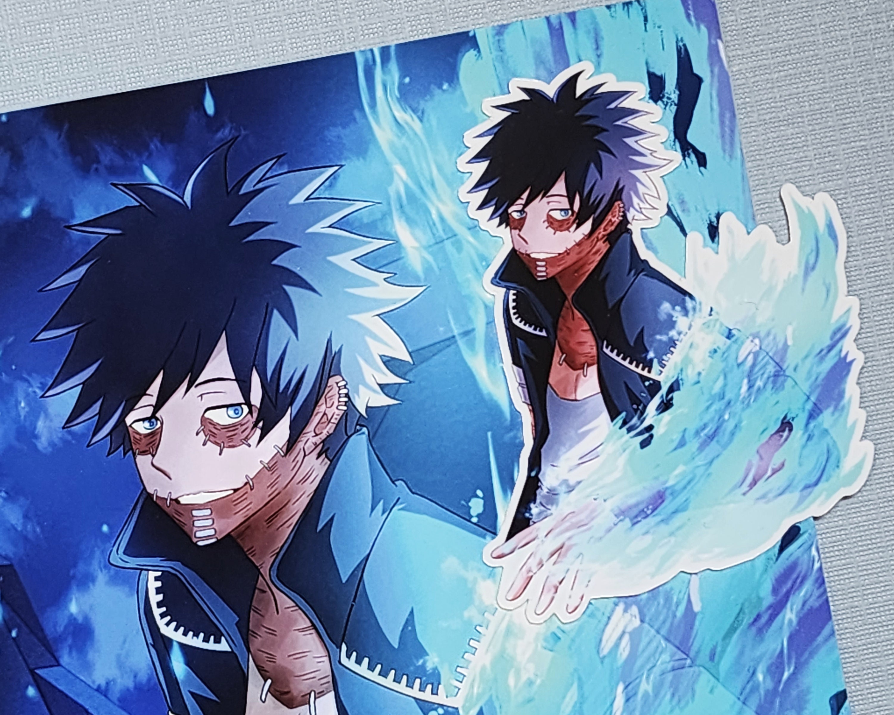 MHA Sticker & Art Print Anime Sticker Anime Art Print Fanart Hero ...