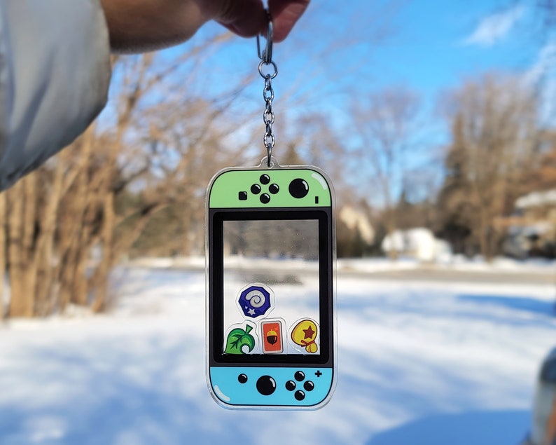 Shaker Charm Shaker Keychain Gamer Keychain Anime Charm - Etsy