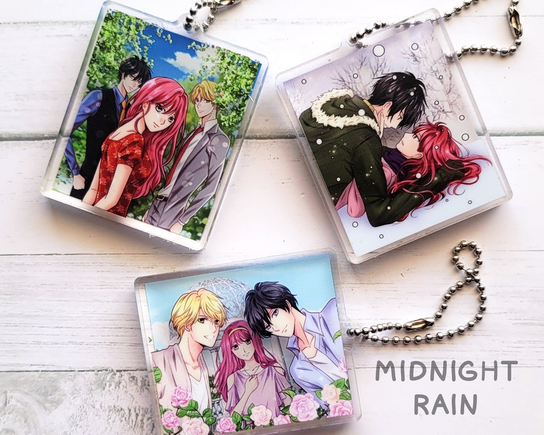 Midnight Rain Keychains With 3D Effects Acrylic Charm - Etsy