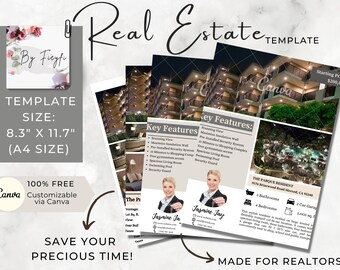 Bundle Real Estate Flyer Template New Agent Flyer Real Estate Template ...