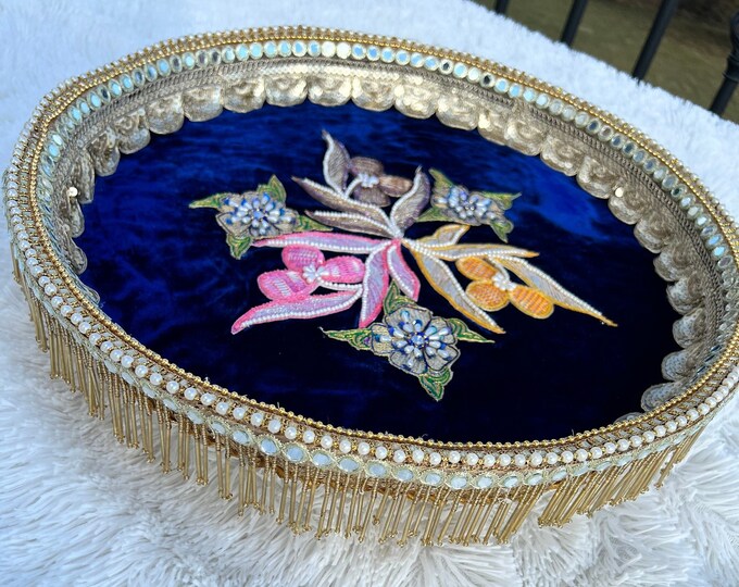 VELVET Indian Wedding Tray, Henna Cones Tray,indian Wedding Decor ...