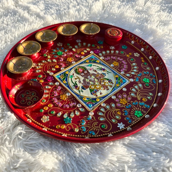 Puja Tray - Etsy UK