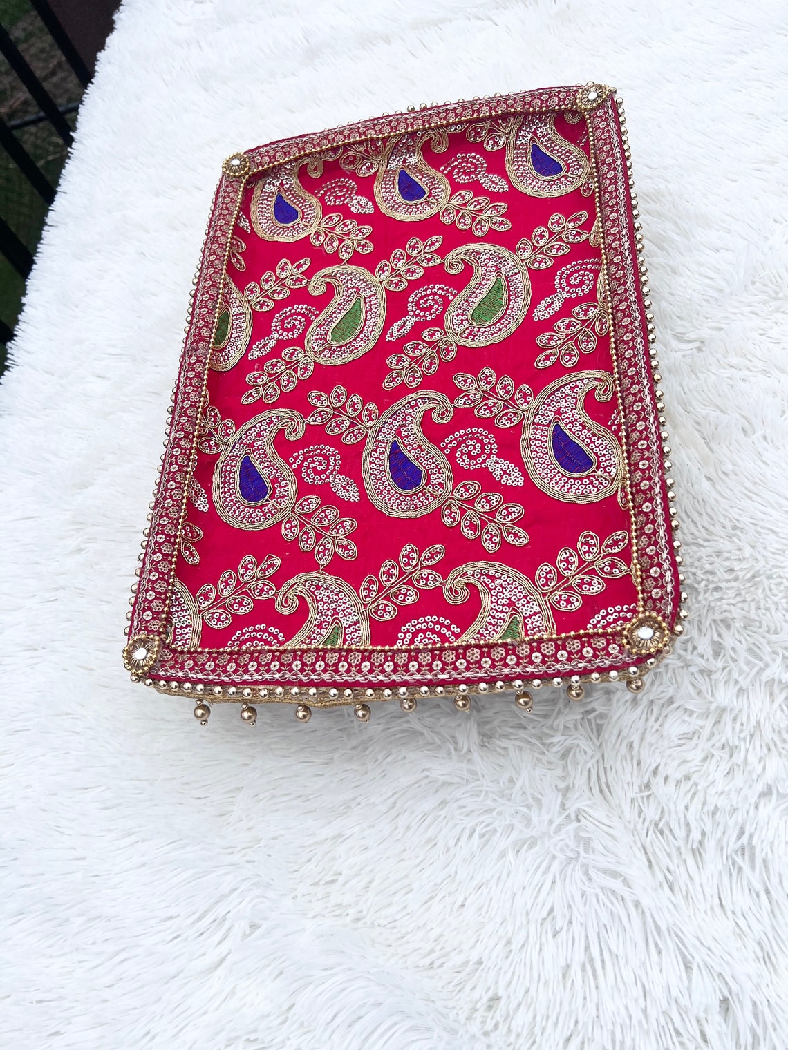 RED Indian Wedding Tray, Henna Cones Tray, Indian Wedding Decor, Mehndi ...