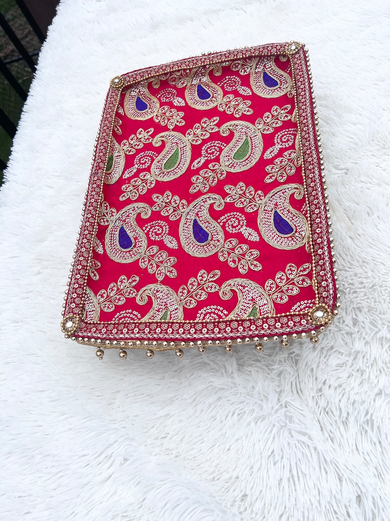 RED Indian Wedding Tray, Henna Cones Tray, Indian Wedding Decor, Mehndi ...