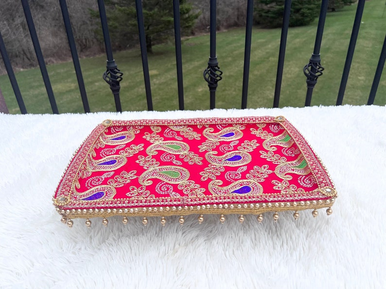 RED Indian Wedding Tray, Henna Cones Tray, Indian Wedding Decor, Mehndi ...