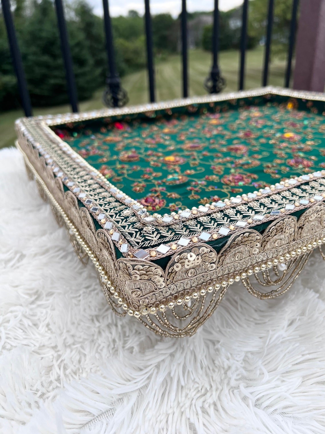 Green Sweets Tray Henna Cones Tray Indian Wedding Decor - Etsy
