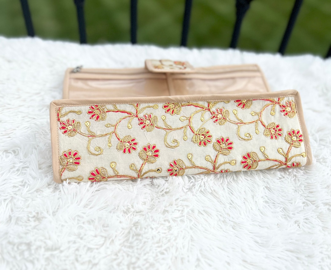 Indian Zardozi Jewelry Pouch, Wedding Jewelry Box, Bridal Jewelry ...