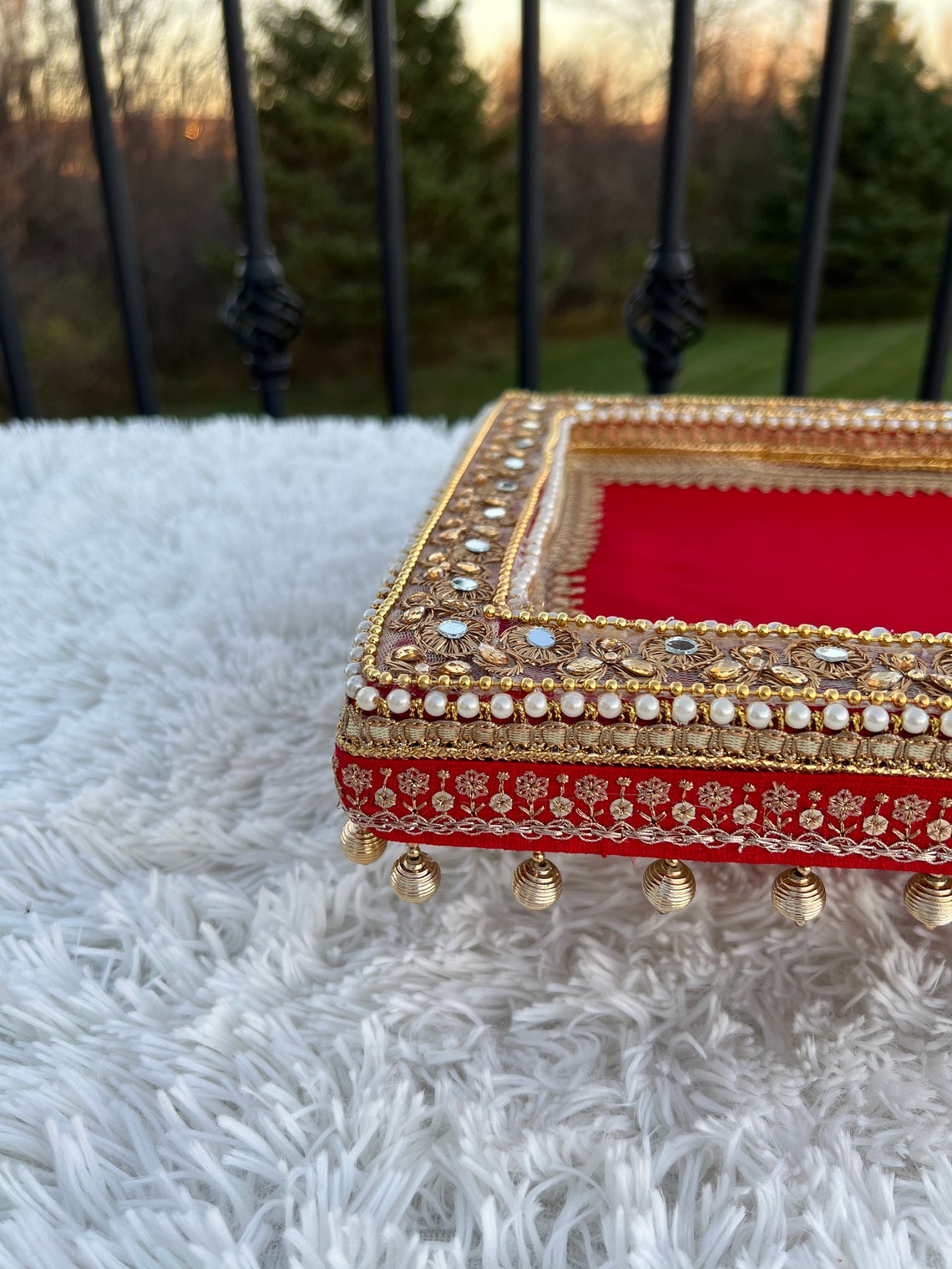RED Indian Wedding Tray Henna Cones Tray Indian Wedding - Etsy
