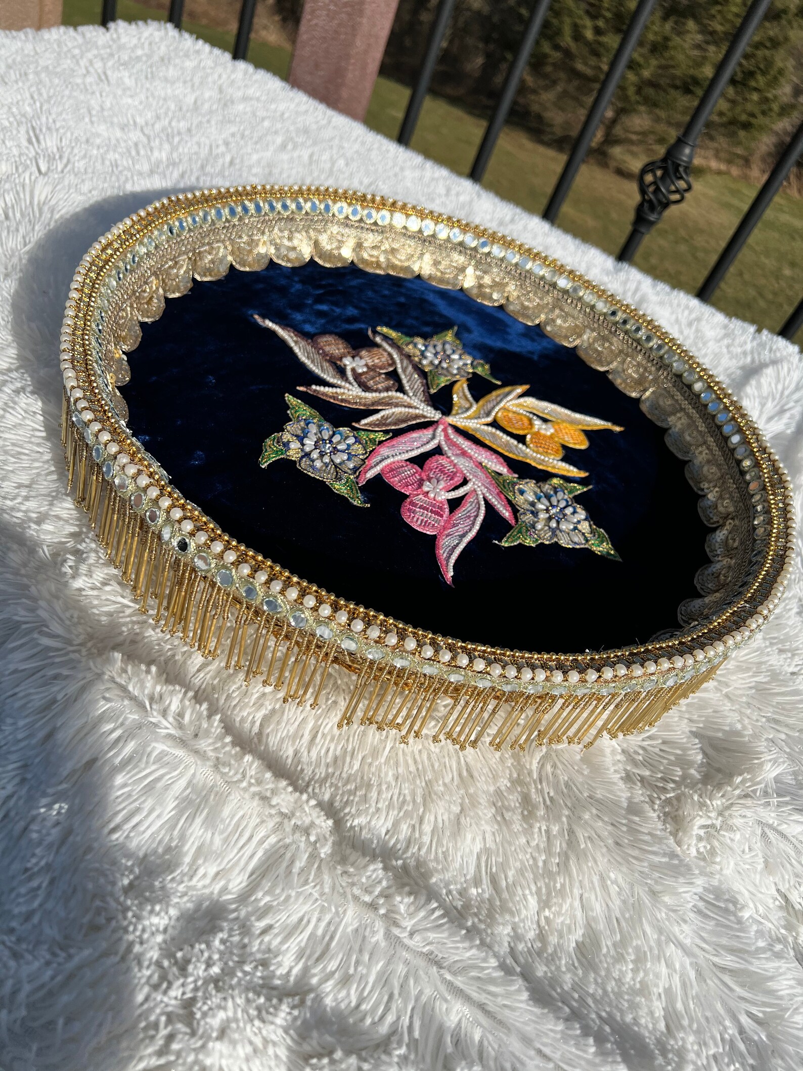 VELVET Indian Wedding Tray, Henna Cones Tray,indian Wedding Decor ...