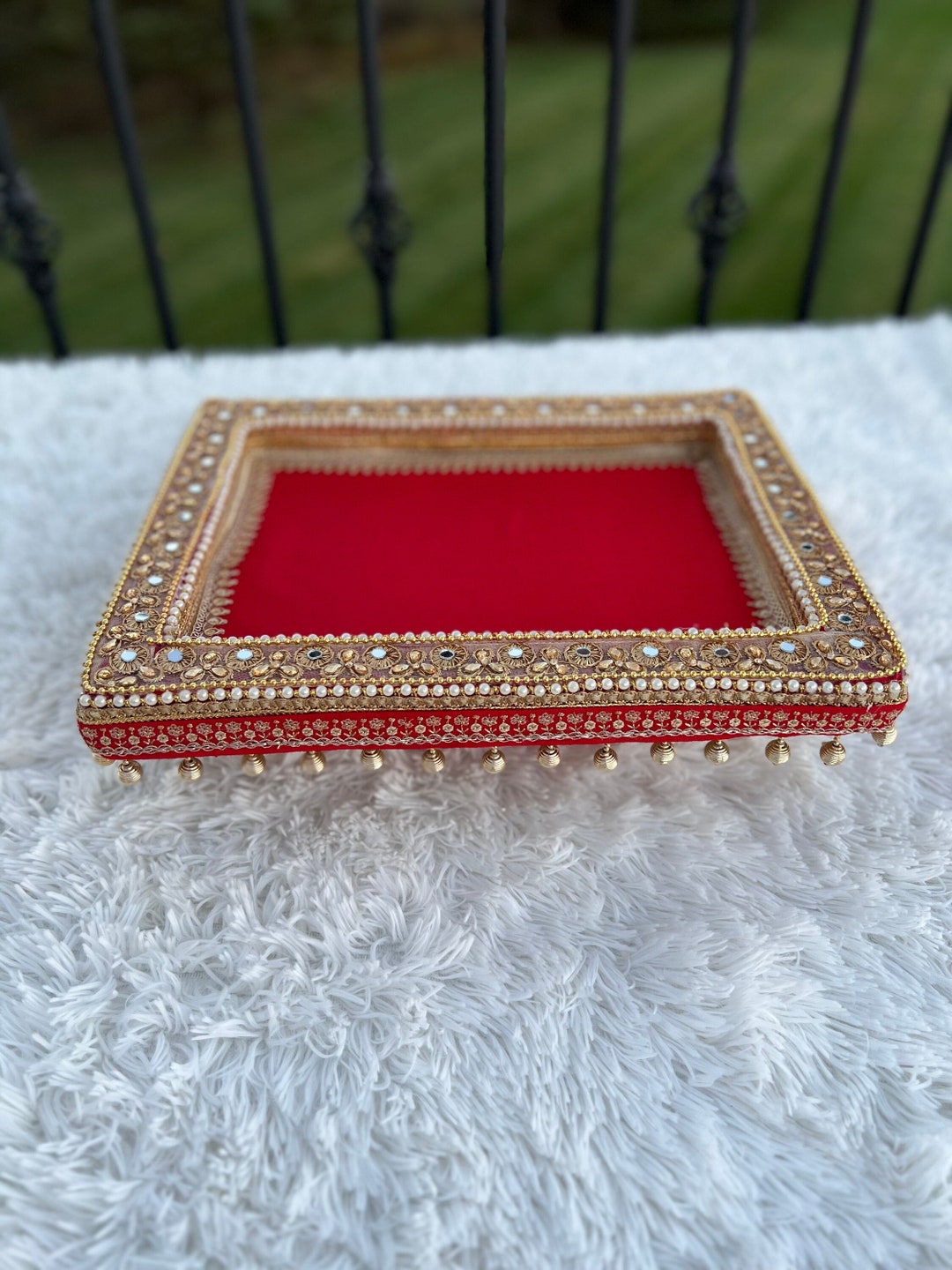 RED Indian Wedding Tray Henna Cones Tray Indian Wedding - Etsy