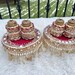 RED Sequin Wedding Ring Plate, Engagement/nikkah Ring Tray,engagement ...